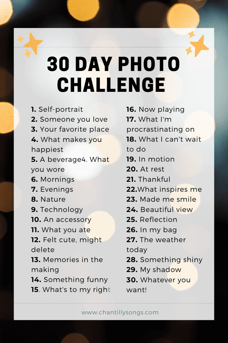 Do a 30-Day Photo Challenge for the New Year!