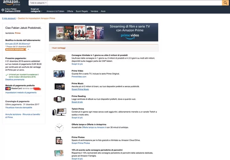 Come Creare un Account di Amazon Prime per Iscriversi Gratis