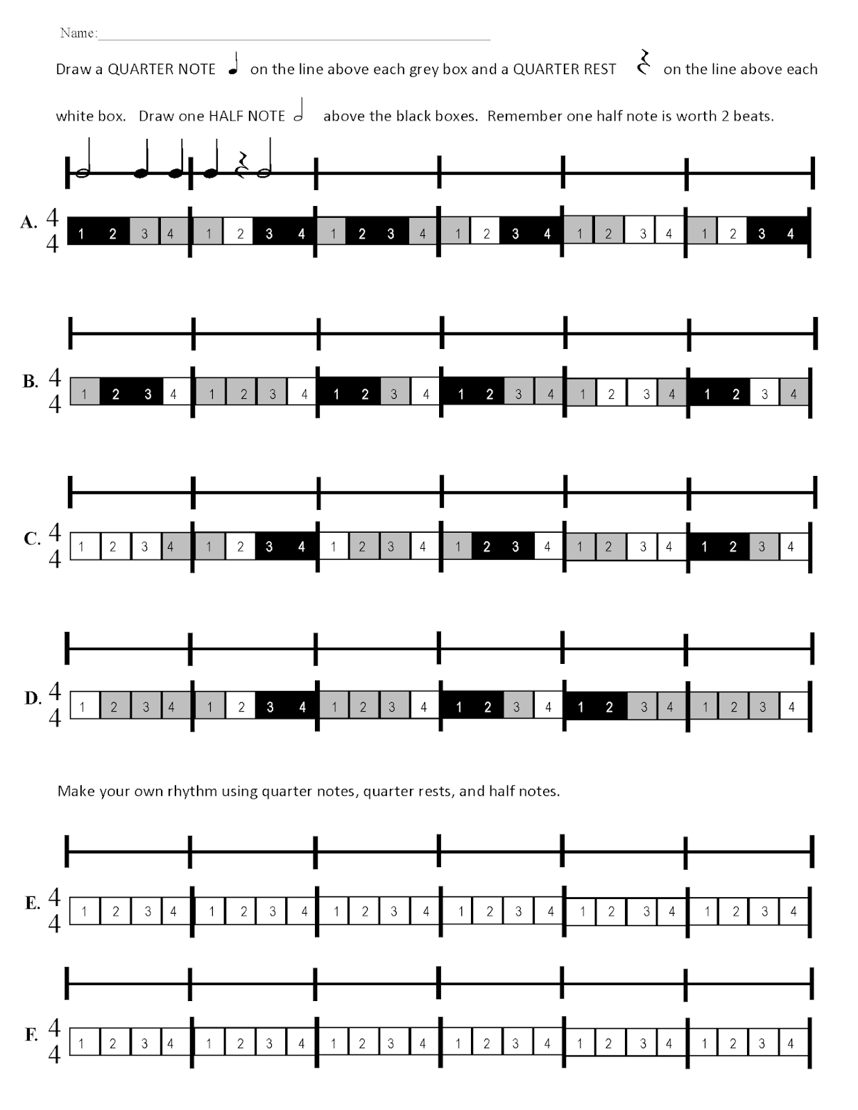 Orchestra Classroom: Pre-note-reading activity