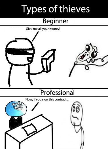 Types Of Thieves - Beginner vs. Professional | Funpicc