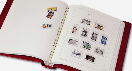 My Antique World: Homemade stamp album pages