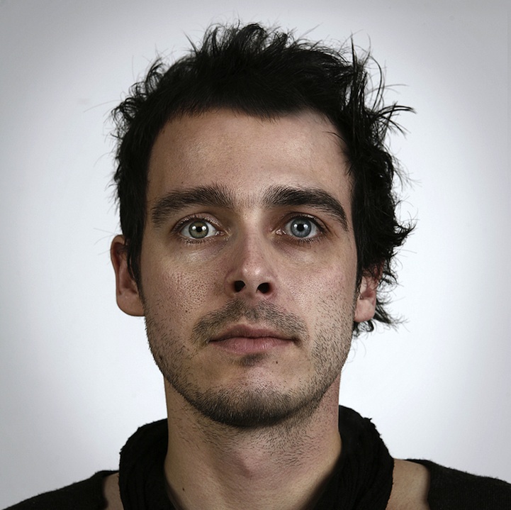 Quite stunning guy split face in half