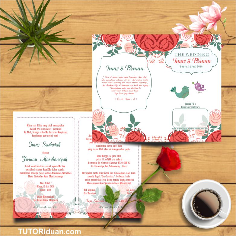 Free 2 Mockup Undangan dan 30 Desain Undangan Pernikahan (Free PSD ...