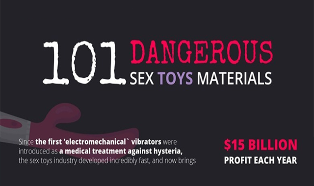 101 Dangerous Sex Toys Materials Infographic Visualistan