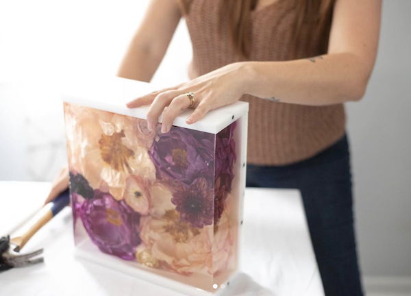 Gorgeous Real Flower Resin Art Blocks and Accessories by ...