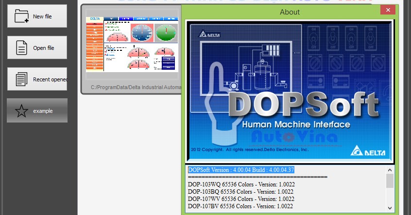Phần mềm lập trình HMI Delta DOPSoft V4 | Màn hình cảm ứng HMI