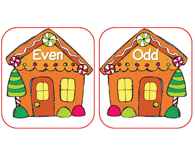 Classroom Freebies Too: Odd or Evens Christmas style (1-20)