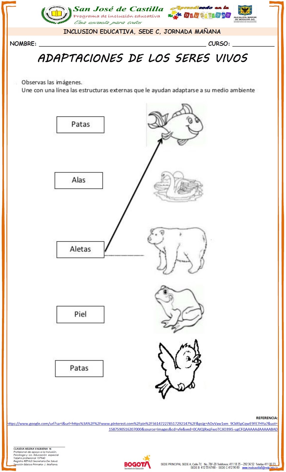 GUIA - ADAPTACIONES DE LOS SERES VIVOS