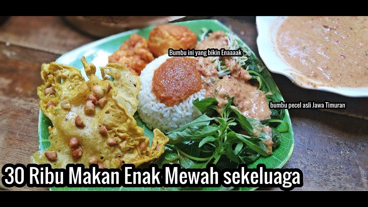 Menu Sarapan Enak, Pecel dan Bali Telor Lengkap dengan Rempeyek, Begini ...
