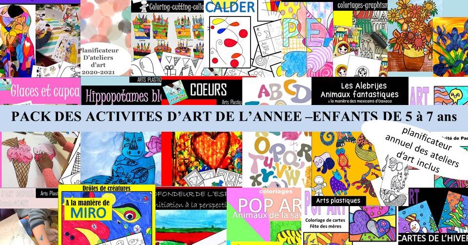 ressources artistiques et éducatives: Pack d'activités d'art destinées ...