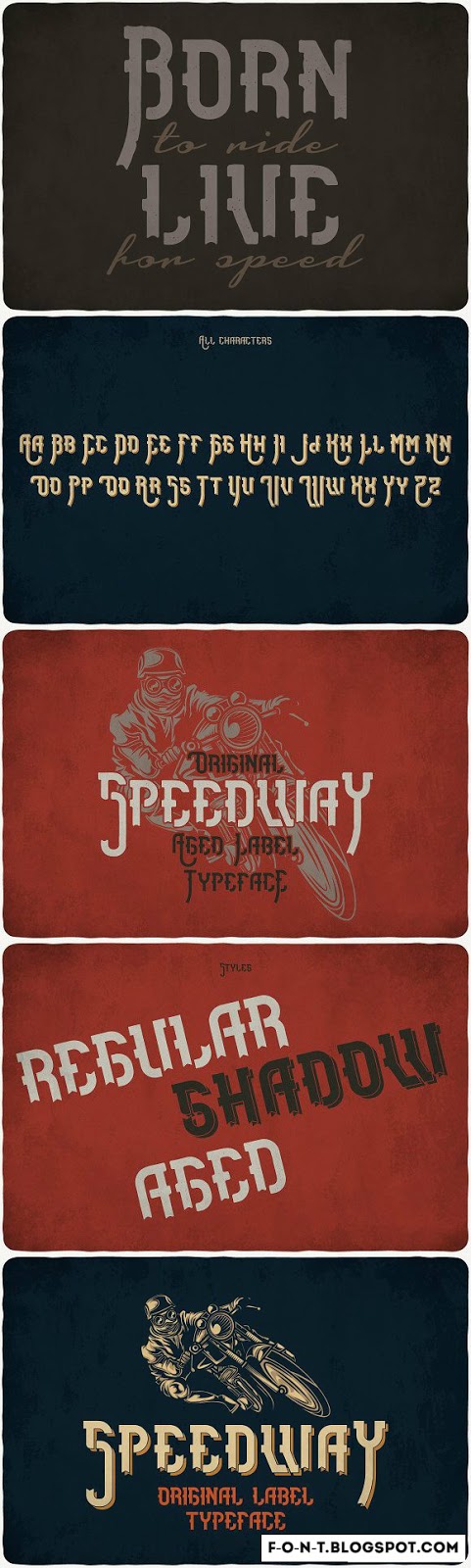Speedway Typeface Font