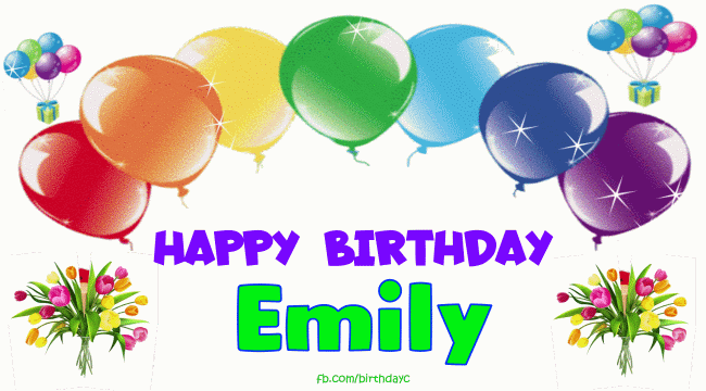 Happy Birthday Emily images gif messages - HBDAY.ART