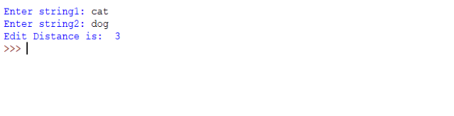 EDIT DISTANCE AND LEVENSHTEIN EDIT DISTANCE