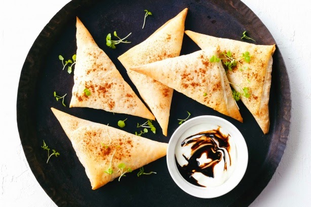 Persian sweet potato triangles recipe | LEBANESE RECIPES