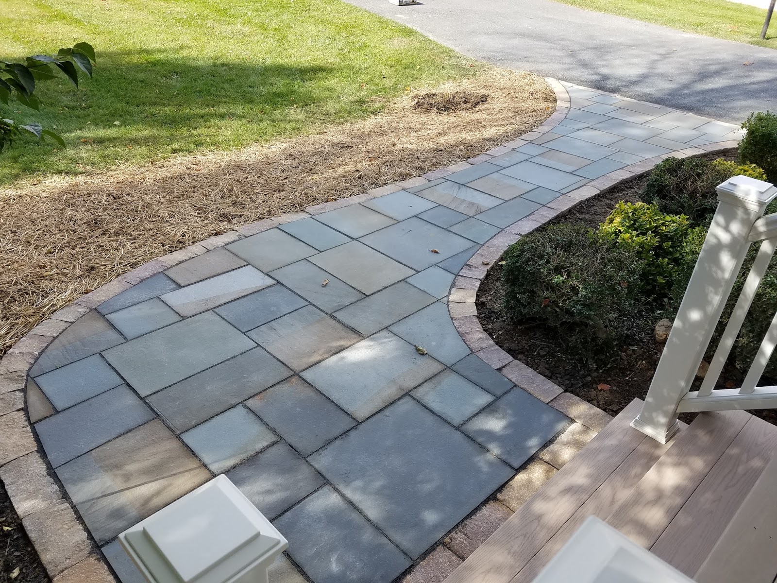 Custom Stoneworks & Design Inc.: Flagstone walkway in Ellicott City MD