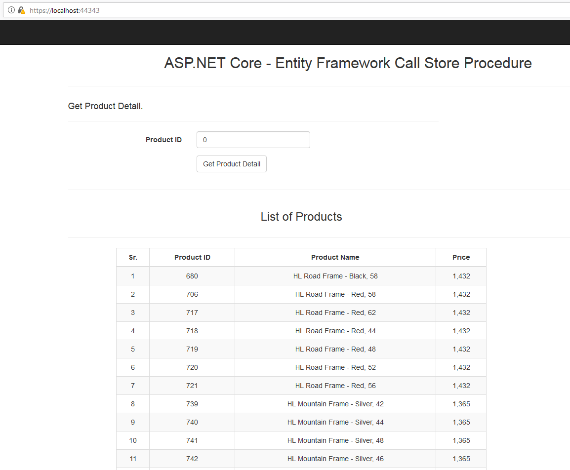 ASP.NET Core: Entity Framework Call Store Procedure - Asma's Blog