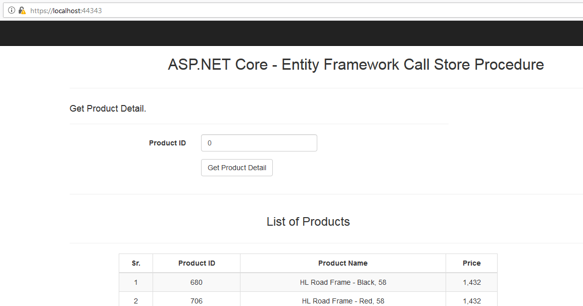 ASP.NET Core: Entity Framework Call Store Procedure - Asma's Blog