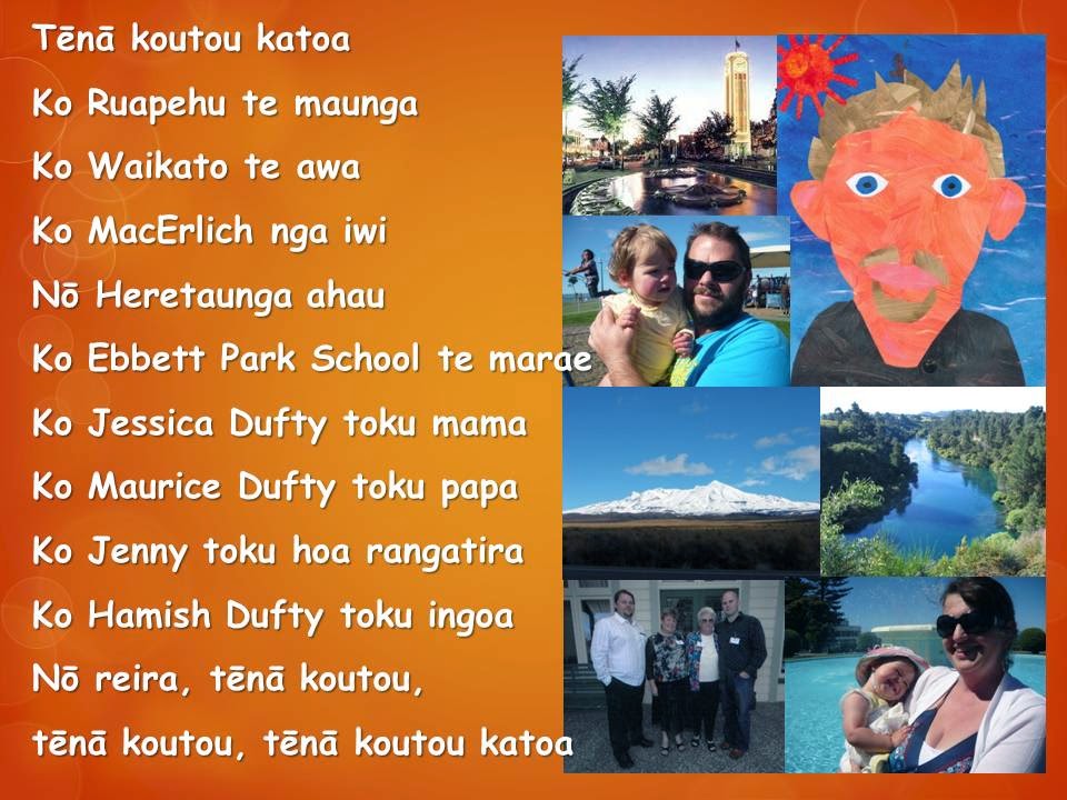 Mr Dufty's Blog: Homework Week 5 - Pepeha