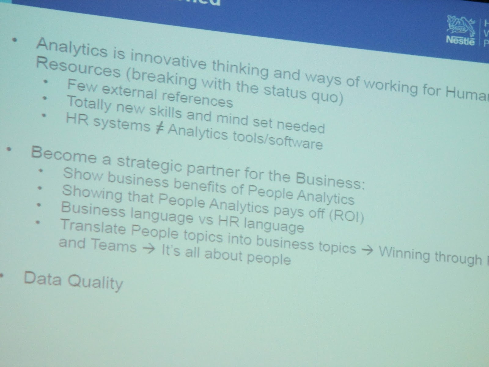 #HRanalyticsLDN - Day 1 at HR Analytics London - Nestle, Shell, ABN ...