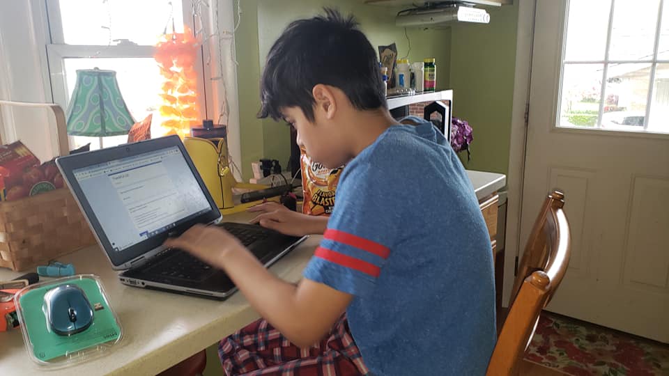 First Day of Distance Learning in Fairfax County