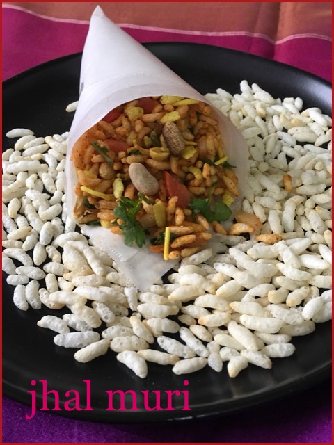 Jhal Muri ~~ Spicy Puffed Rice - From Sushma's Kitchen