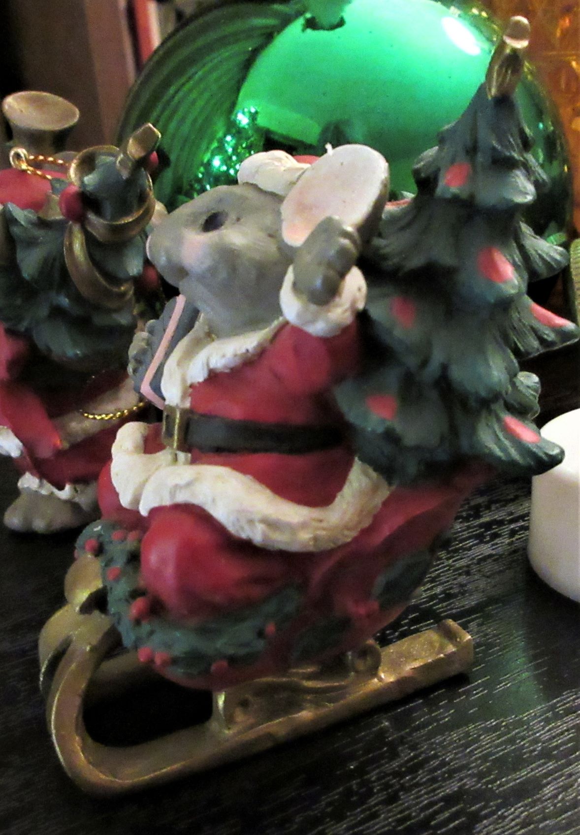 Ephemera: Brocade Boots and a Gold Skirt Flashback; Mice Decorations