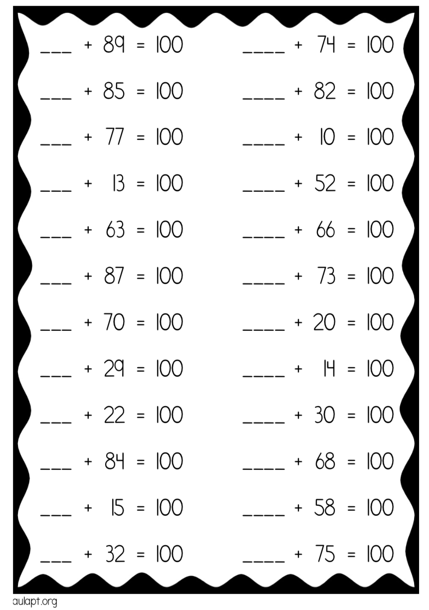 SPARKLES: LAS DECENAS HASTA EL 100