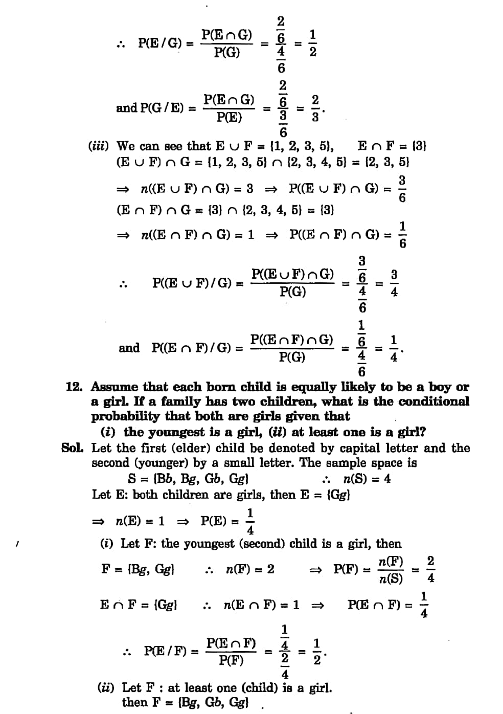 Probability class 12 math - Studypur