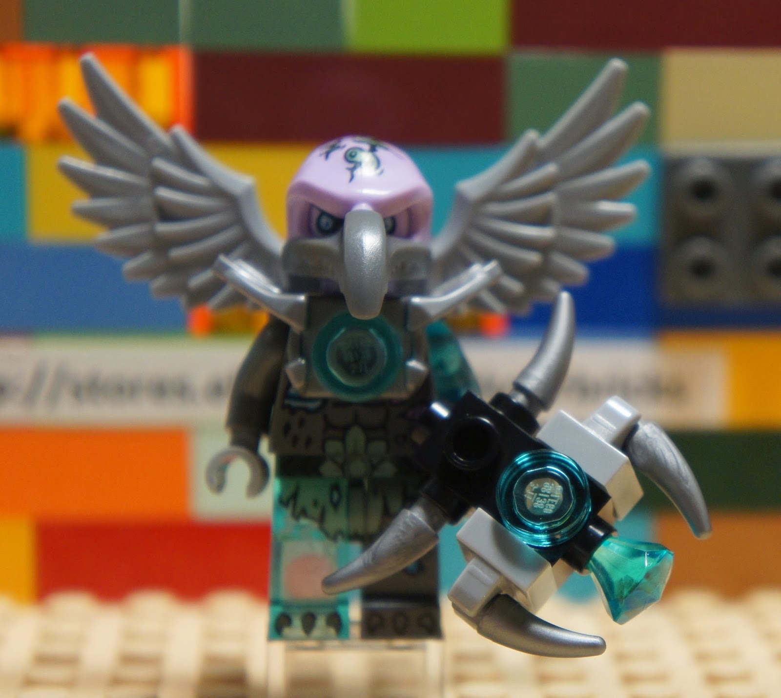 LEGO LOC112 VERNON Minifigure Vulture Tribe Legends of Chima + Mask ...