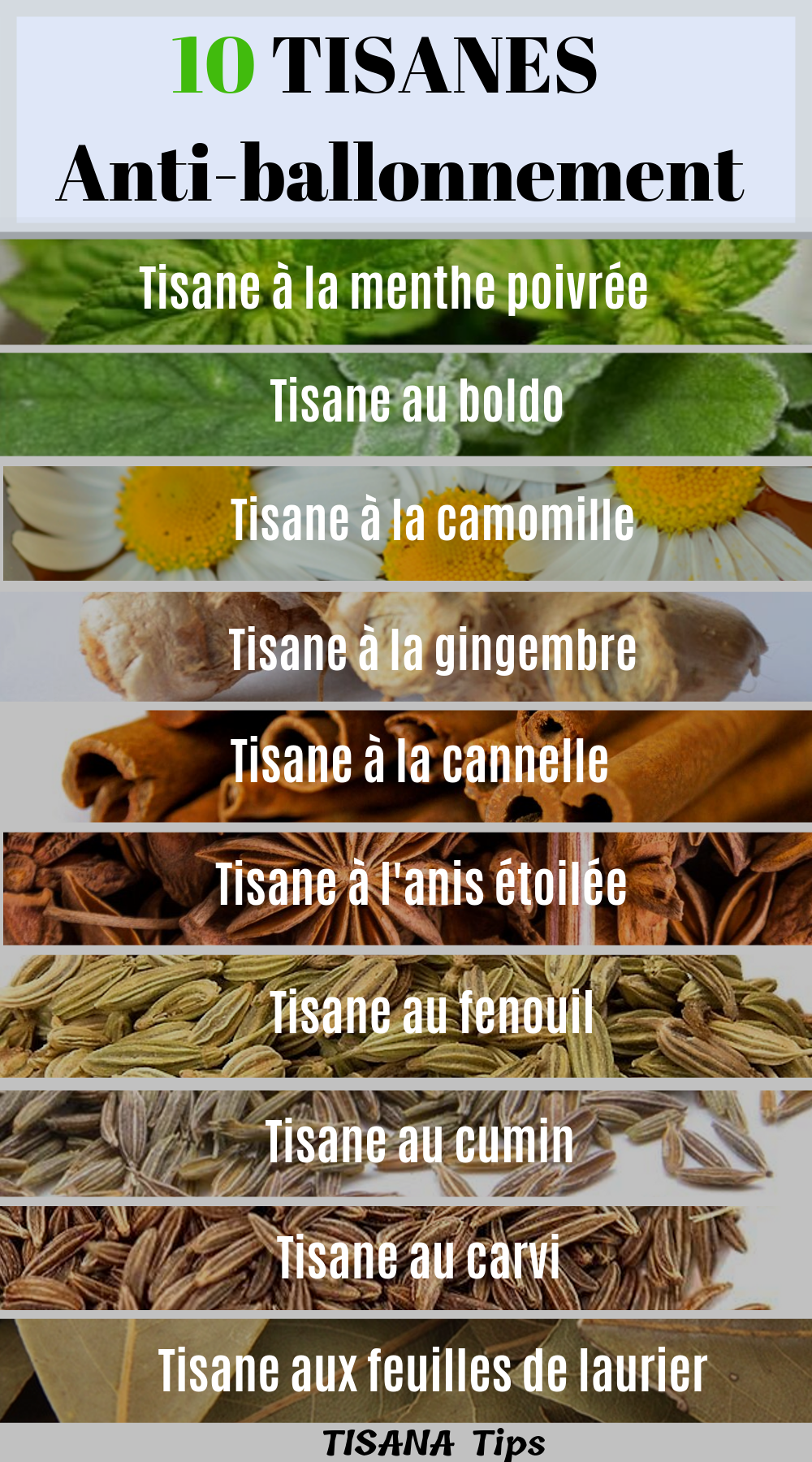 Les 10 meilleures tisanes anti-ballonnement