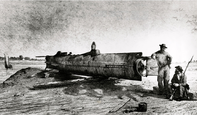 História Militar - Carlos Daroz: CSS HUNLEY - O PRIMEIRO ATAQUE DE ...