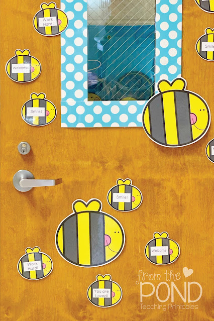 Bee Classroom Door | From the Pond