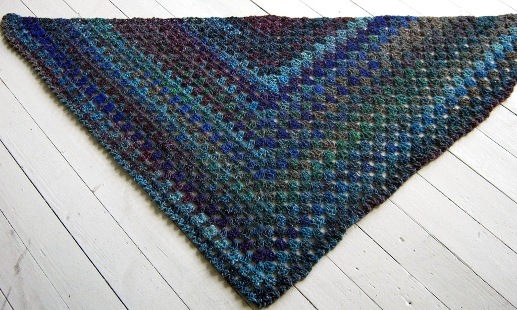 The Sunroom UK: Noro Silk Garden Half Granny Square Shawl Crochet Pattern