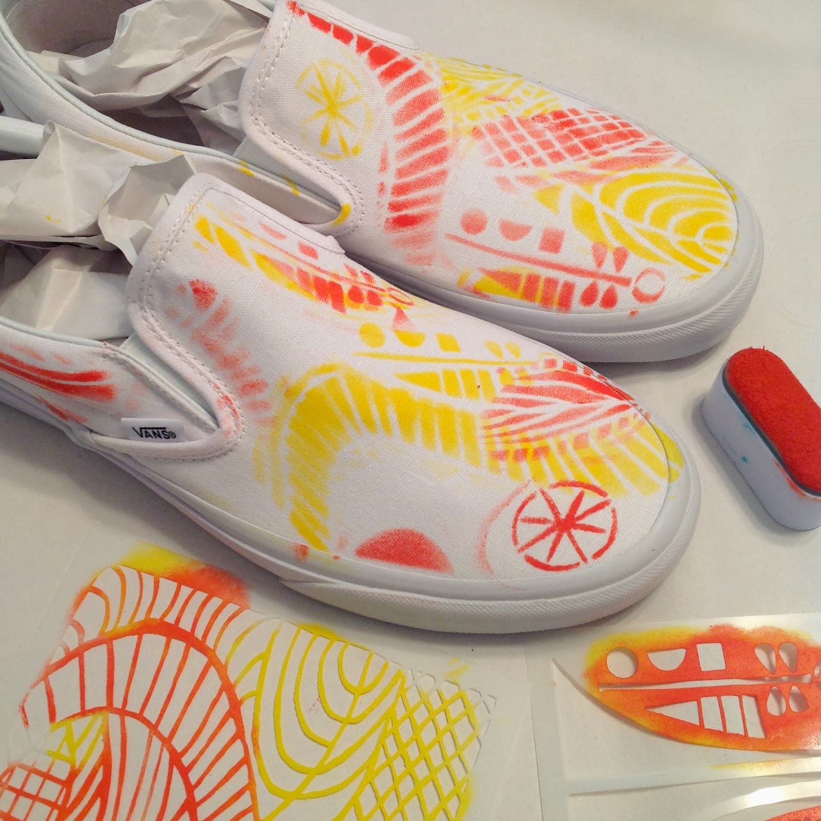 StencilGirl® Talk: Stenciling Shoes!