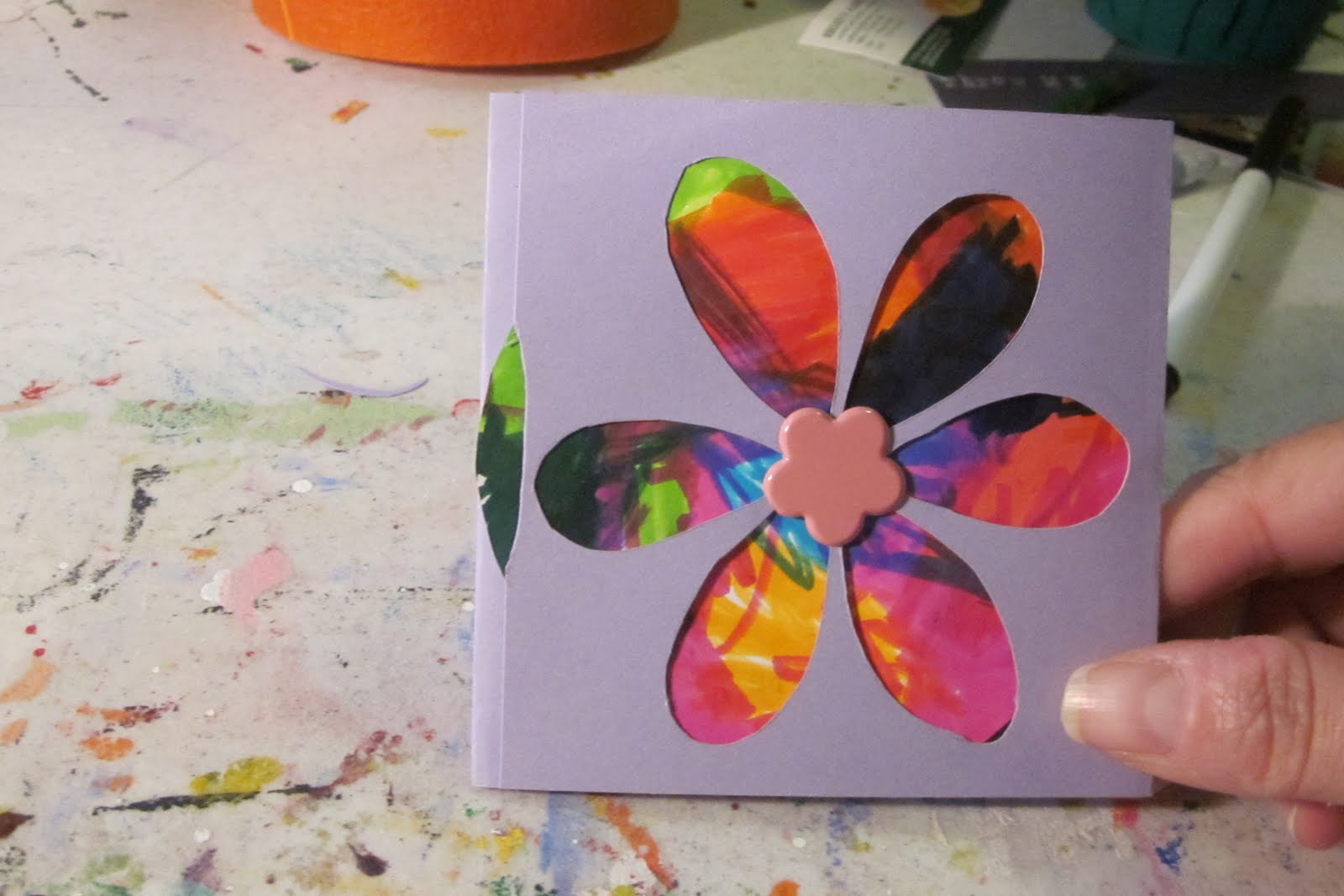 The Green Bird of Happiness: How To: Make a Wheel Card (with your kid)