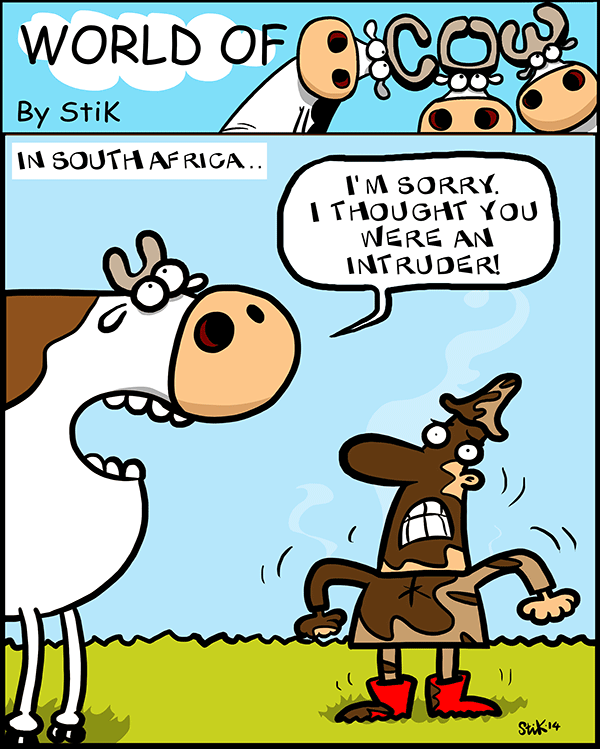 The Cartoonist known as StiK: 2 Cowtoons today :-)