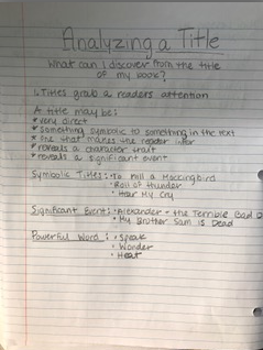Reading Notebooks in the Middle School Classroom-Part II - English, Oh My!