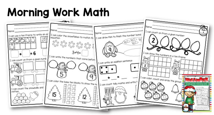 Festive Kindergarten Activities for December - Miss Kindergarten