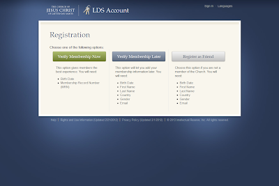 Eric Borgholthaus Genealogy: How To Make An LDS.org Account
