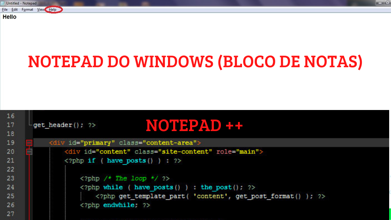 Notepad ++ ou Notepad do Windows ? Download Todas as Versões