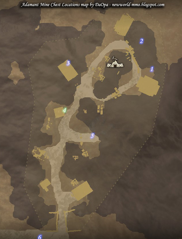 New World: Adamant Mine chest locations