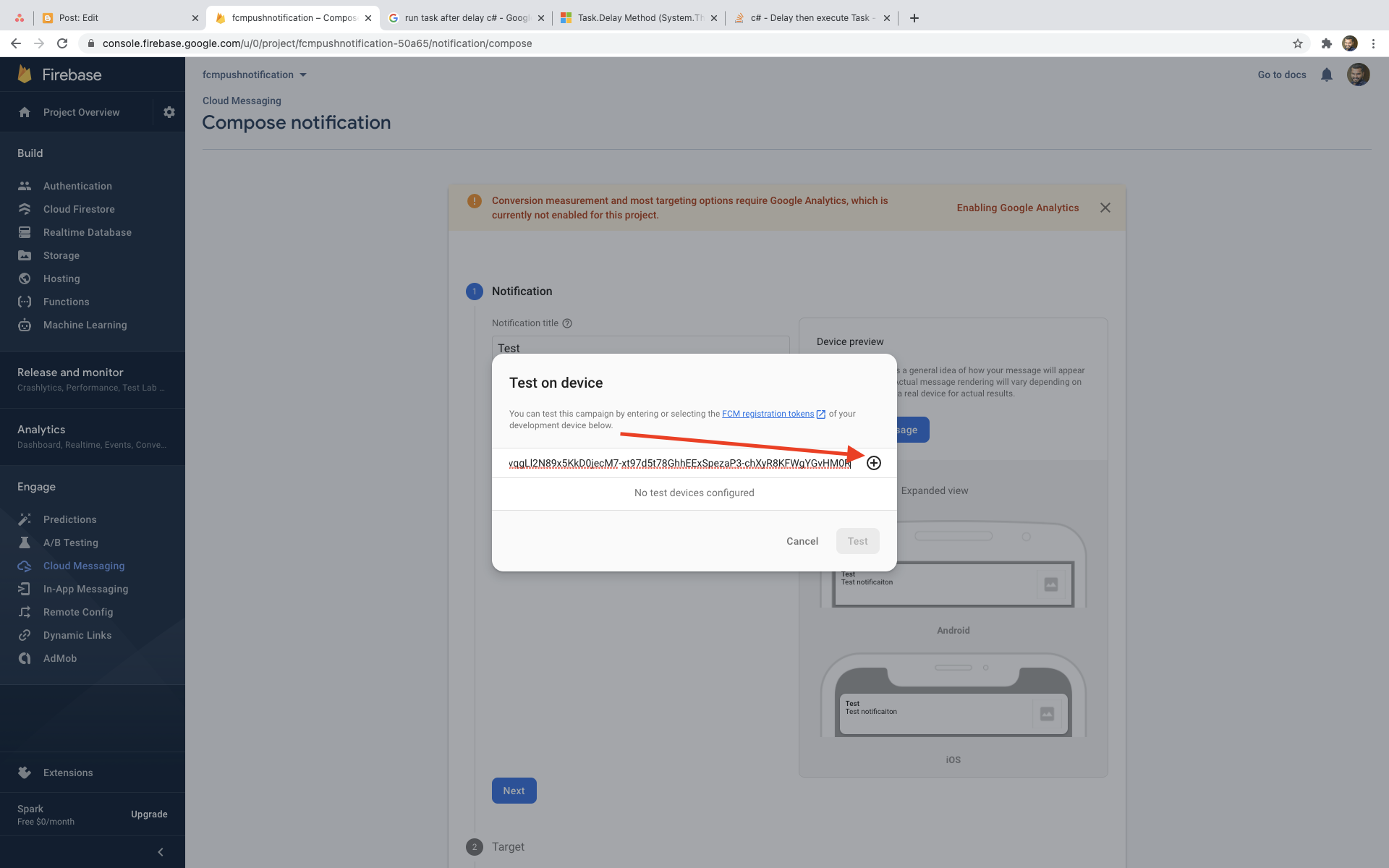 Firebase Push Notification In Xamarin Forms Android