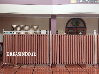 Harga Hijab Masjid Stainless atau Pembatas Sholat atau Partisi Masjid ...