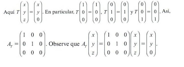 Álgebra Lineal: 5.3 La matriz de una transformación lineal.