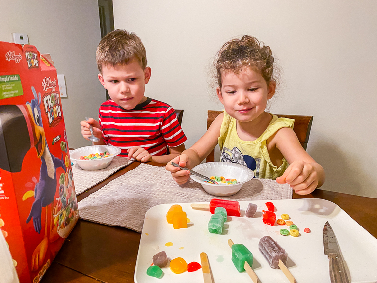 Tales of the Flowers: Froot Loops Ice Pops