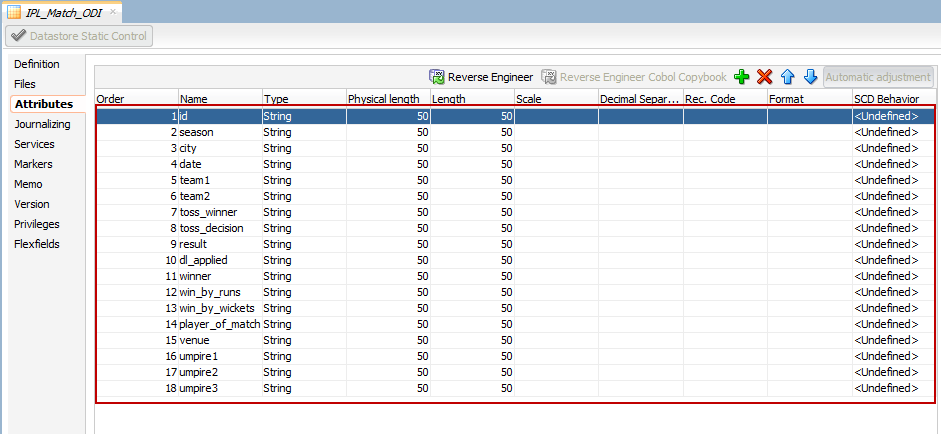 Oracle's Talk: Load CSV File data to oracle in ODI 12c
