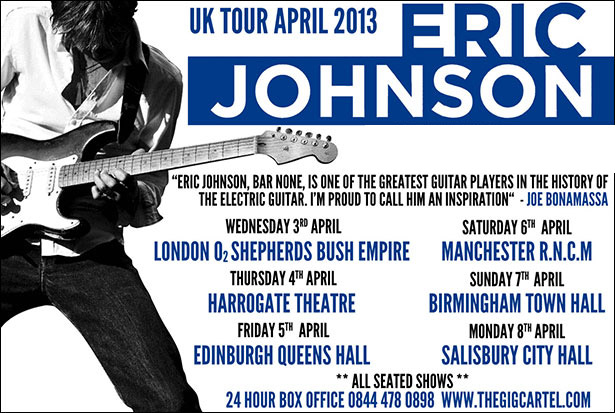 Eric Johnson: UK tour and Up Close - Another Look - special release