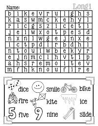 HERE is the LINK to the long I word search with long i spelled i_e I ...
