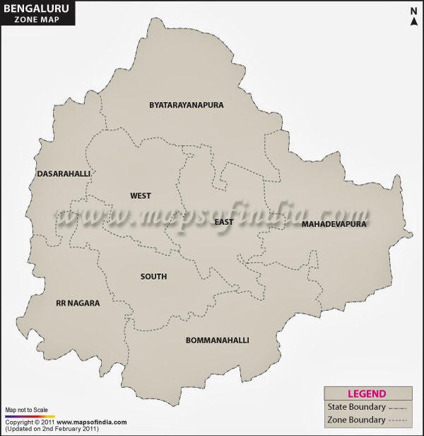 BBMP - 2015 : Bangalore Zones