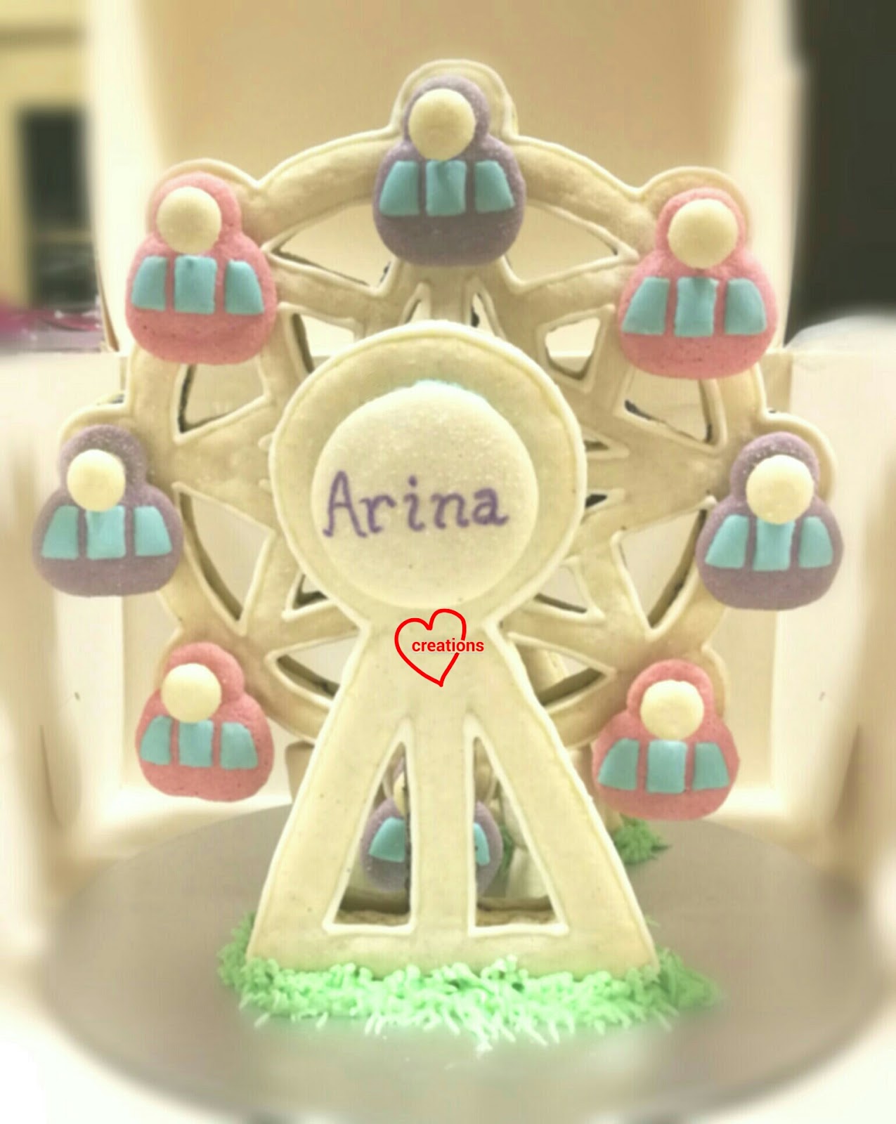 Loving Creations for You: Cookies n Cream Macaron Ferris Wheel ...